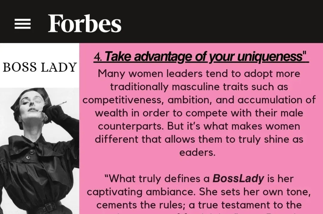 FORBES-The power of a BossLady